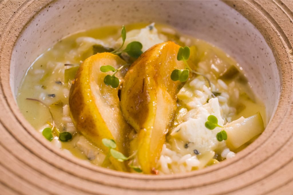 Risoto de pera e gorgonzola | Cristal Alimentos